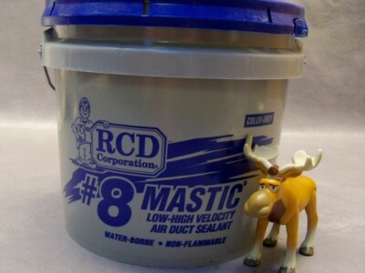 RCD #8 Mastic Low-High Velocity Air Duct Sealant 1 Gallon Grey Lot of 2 ...