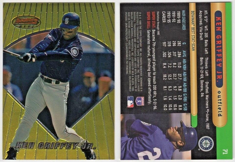 MLB Single Trading Cards Ken Griffey Jr. Seattle Mariners | eBay