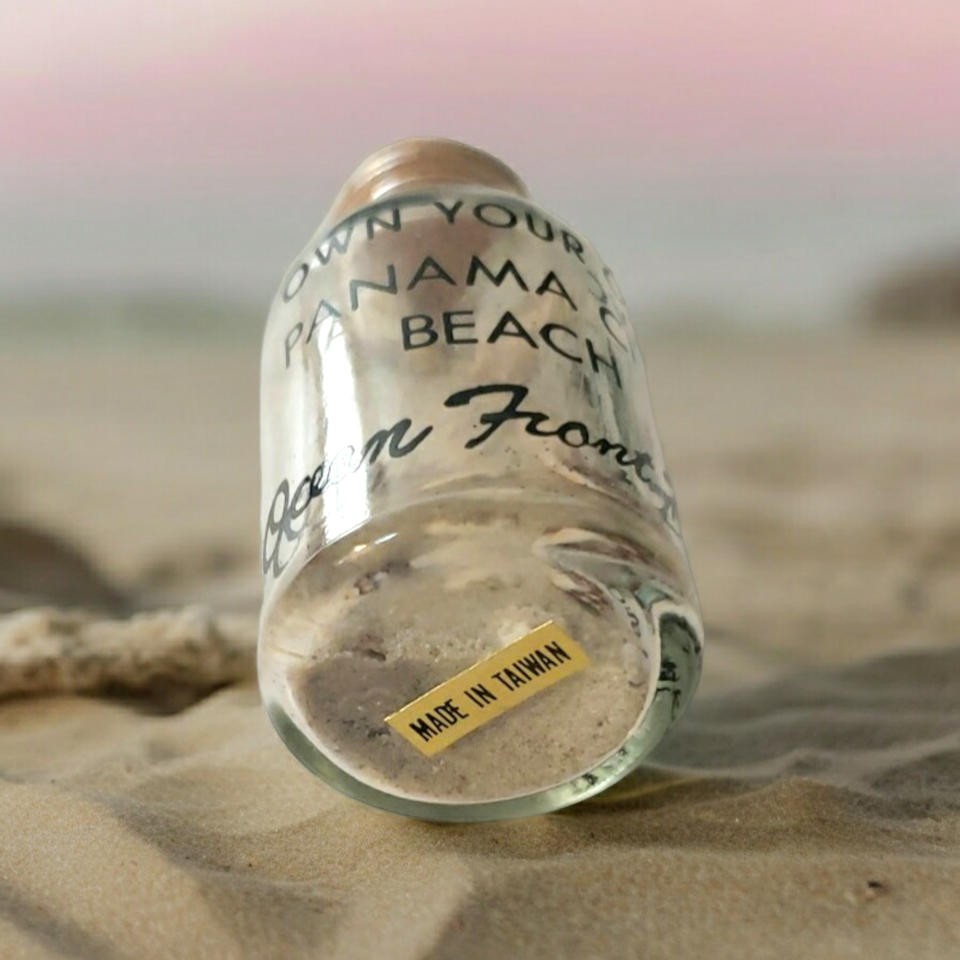 Souvenier Panama City Beach Glass Bottle Sand and Sea Shells (BL2) | eBay