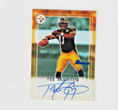 2000 BOWMAN TEE MARTIN AUTOGRAPH PITTSBURGH STEELERS UNIV of TENNESSEE ...