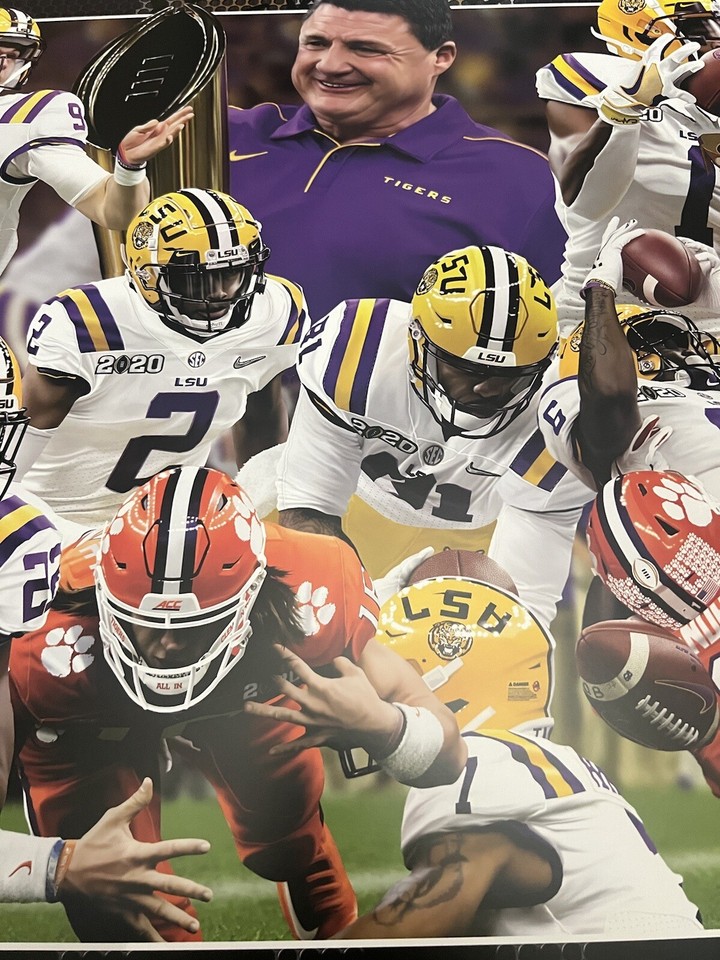 LSU Tigers 2019 National Champions Return To Dominance Large Print. | eBay