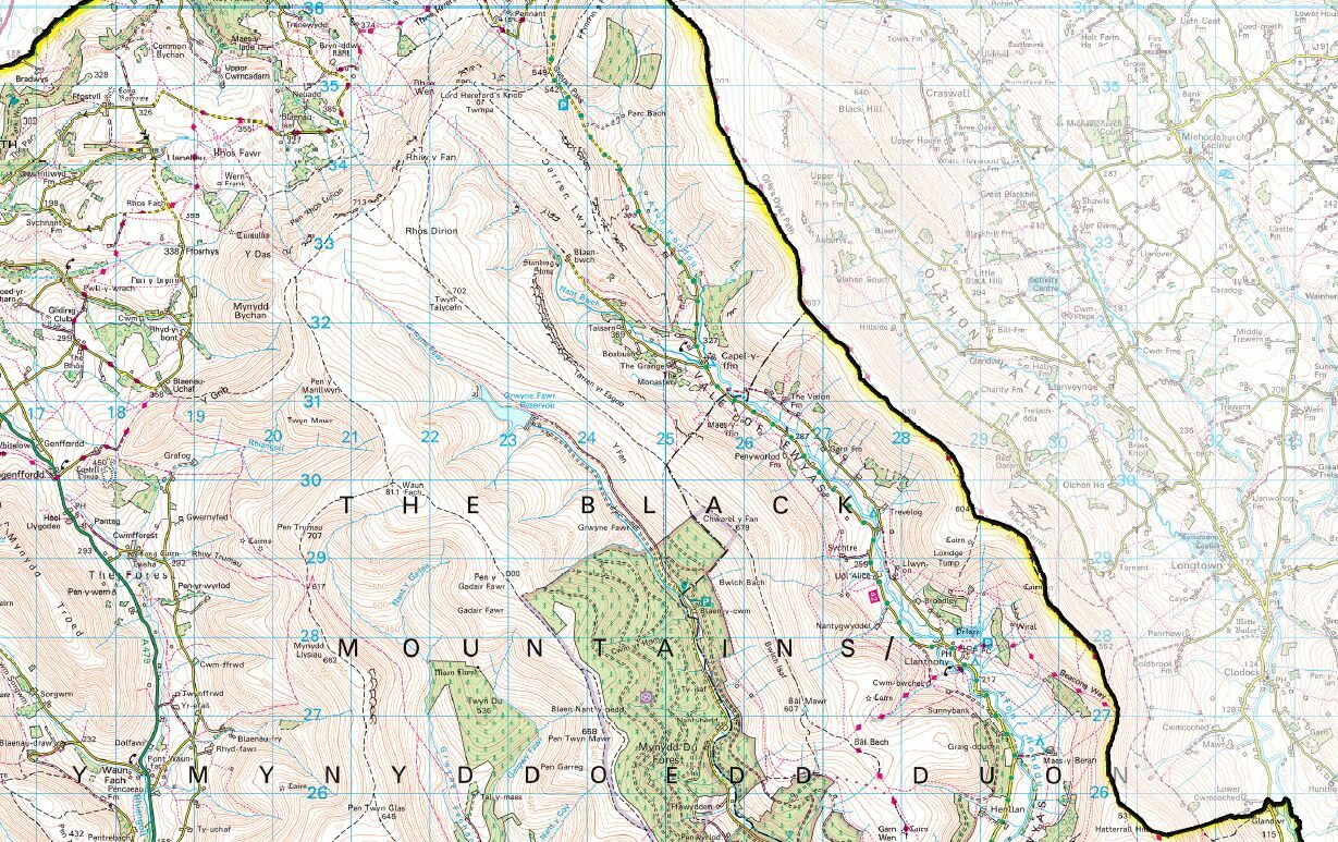ORDNANCE SURVEY- BRECON BEACONS NATIONAL PARK WALL MAP LAMINATED. Free ...