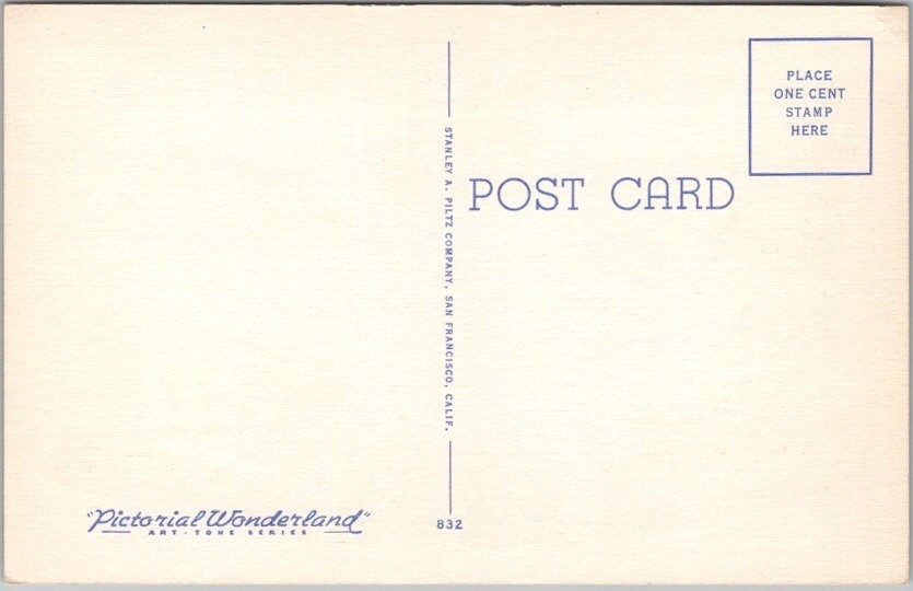 Vintage 1943 CAMP BEALE, California LINEN Postcard Multi-View / Air ...