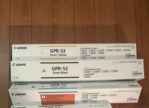 CANON GPR-53 Toner Cartridge 3 Set Black Cyan Yellow CYB **BRAND NEW ...