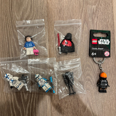 Lego Star Wars Minifigure Lot (Christmas Darth Vader + Leia + Custom ...