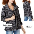 NWTS American Rag Women’s Camouflage-Print Utility Jacket In Gray/Black ...