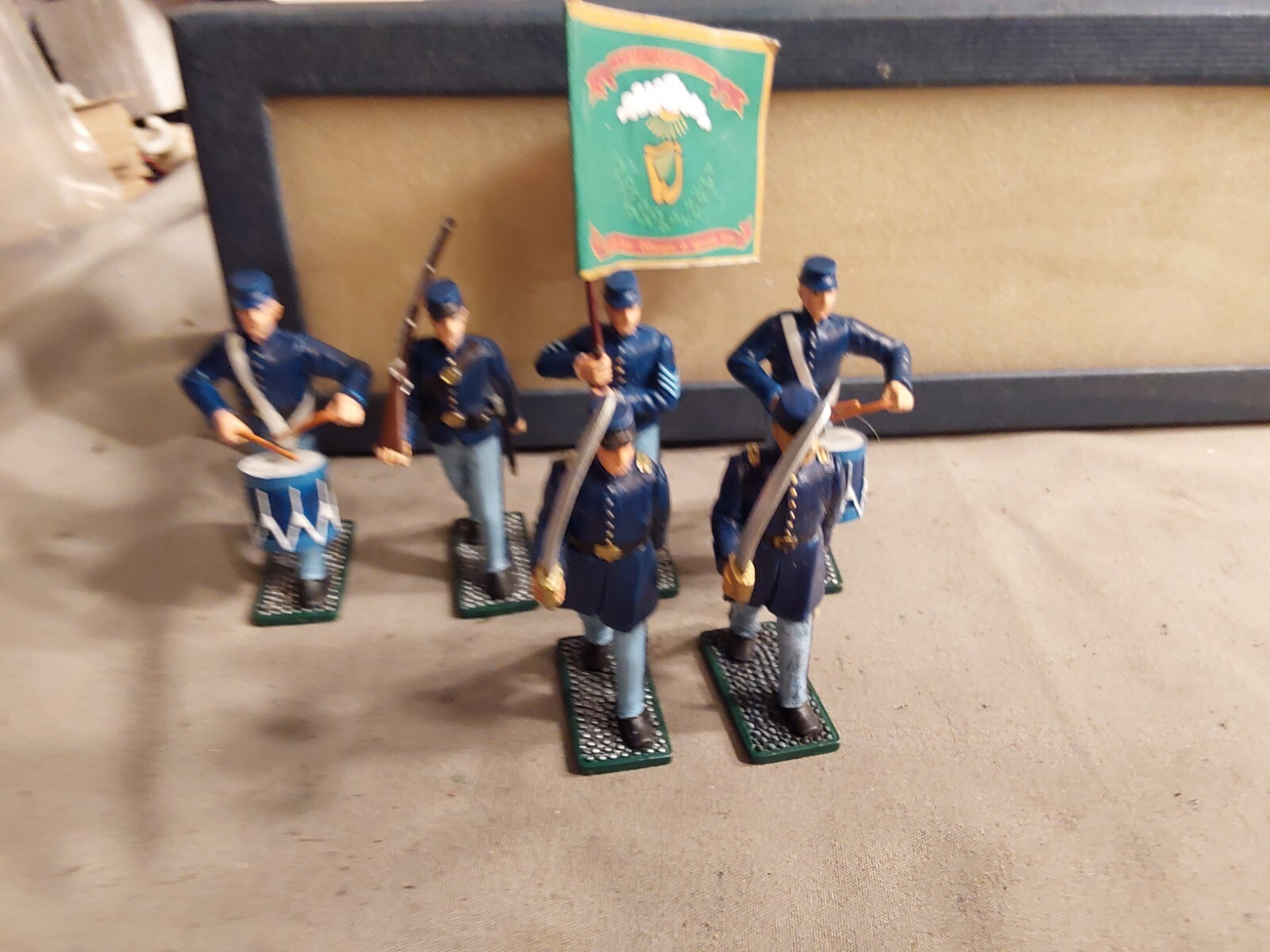 54mm Irish Brigade Union Army Band Flag Civil War figure Edman ...