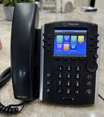 Polycom 2201-48450-001 VVX 411 IP VoIP POE Gigabit Telephone VVX411 ...