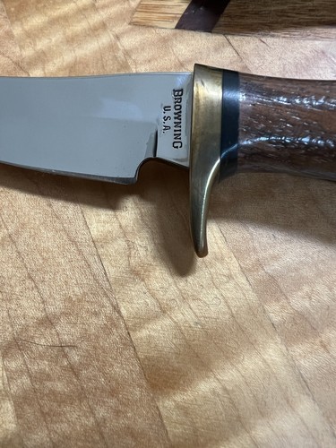 Vintage Browning Knives Model 4018 Sportsman's Hunting Knife w/ Sheath ...
