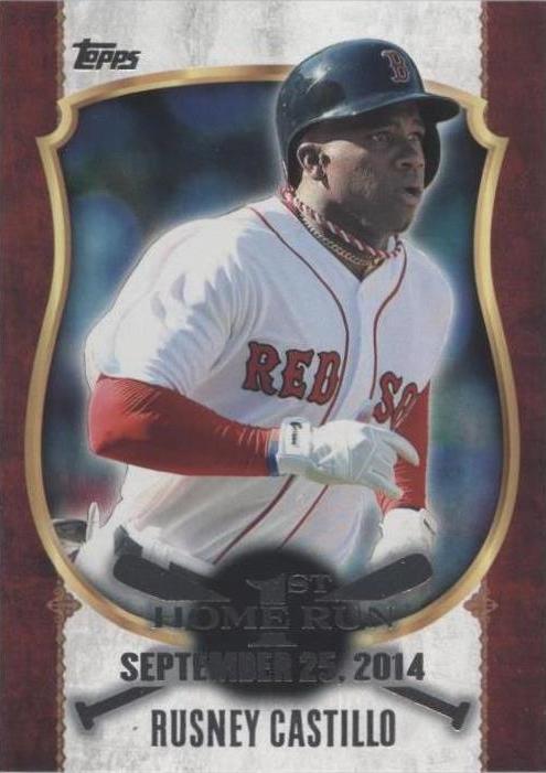 2015 Topps - First Home Run Series 2 Rusney Castillo #FHR-22 White (RC ...