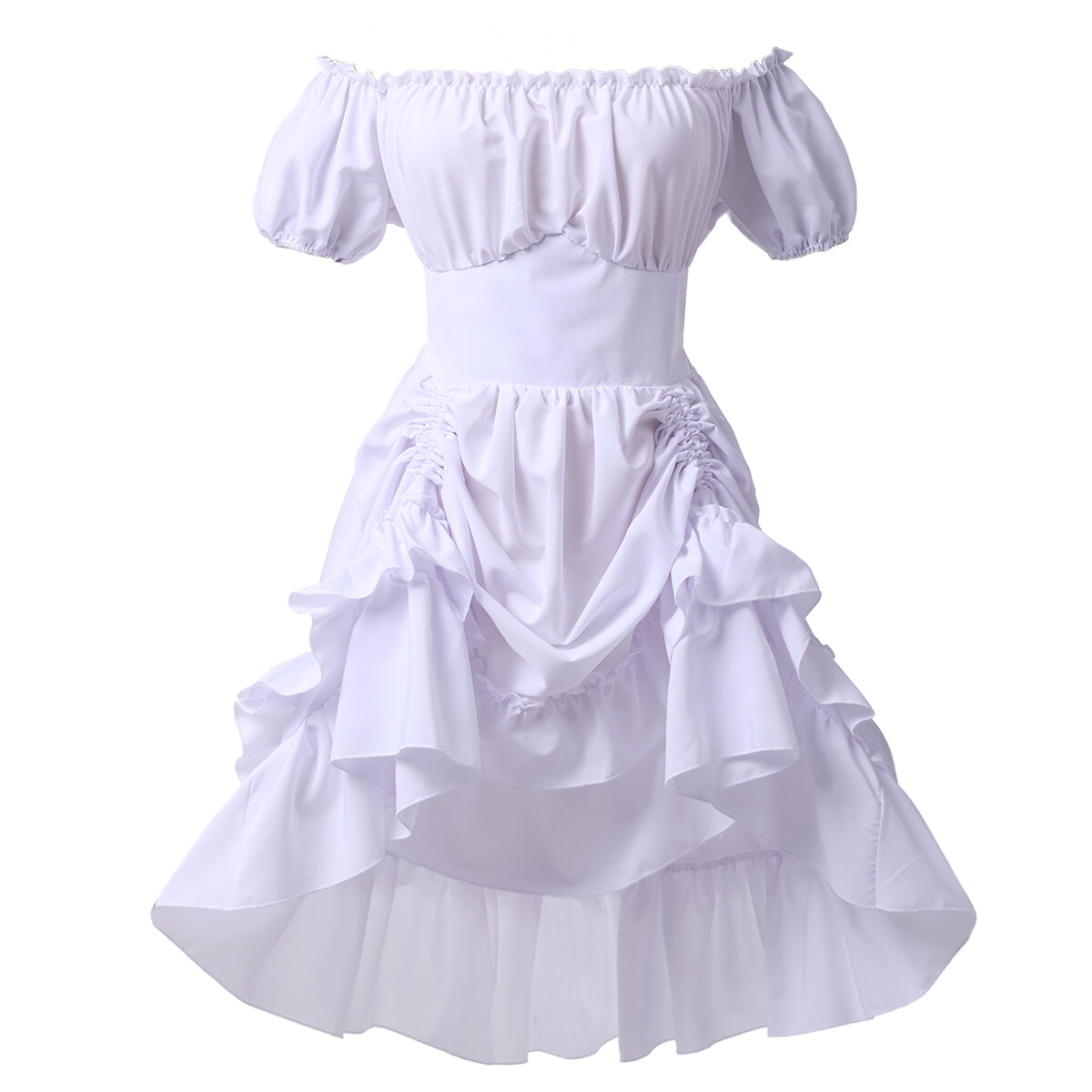 Steampunk White Dress