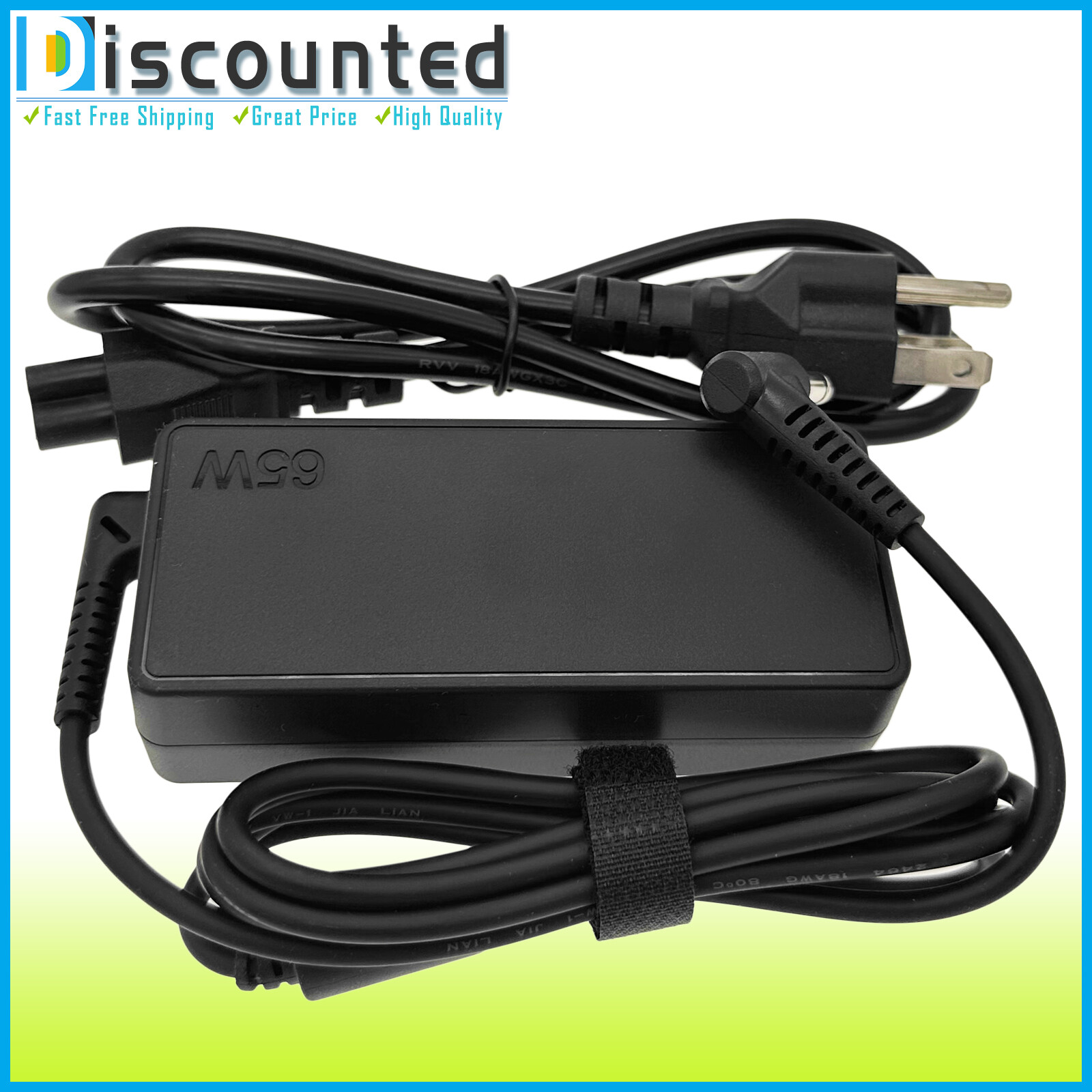 65W AC Power Adapter Charger Supply Cord For Lenovo ThinkCentre M72e ...