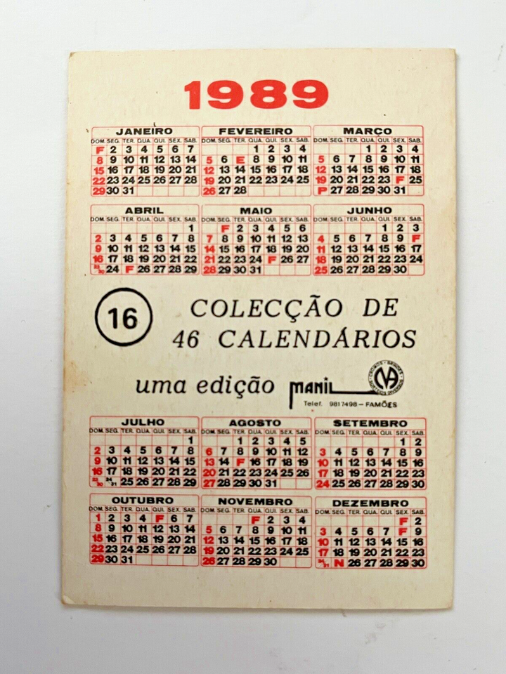 vintage pocket calendar 1989 olympic games sport nº16 manil #1118 | eBay