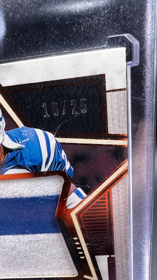 2023 Panini One Sealed #99 Eric Dickerson On-Card Auto Game-Used Patch ...