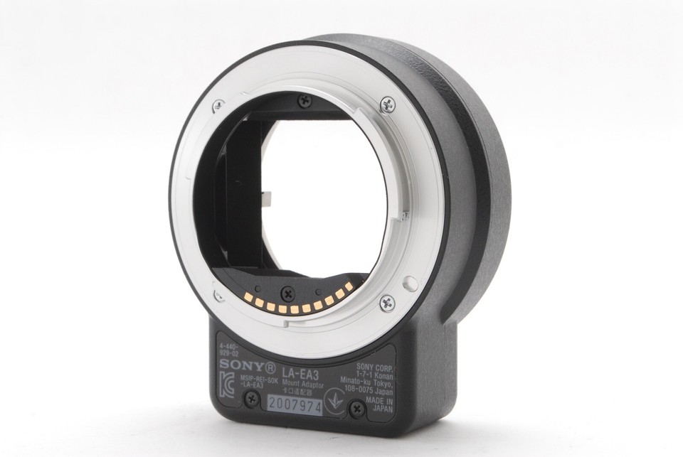 [UNUSED w/BOX] Sony LA-EA3 A-mount to E-mount Lens Adapter from JAPAN ...