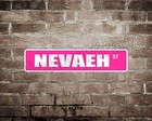 *Aluminum* Nevaeh 4" x 18" Metal Novelty Street Sign SS 2722 | eBay