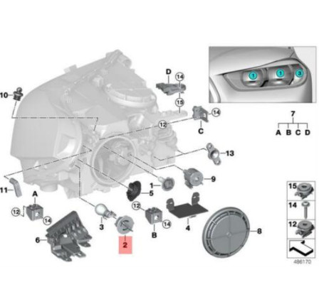 BMW 1 F40 FRONT HEADLIGHT BULB SOCKET PY21W 63117393855 13-20 NO DUTY ...