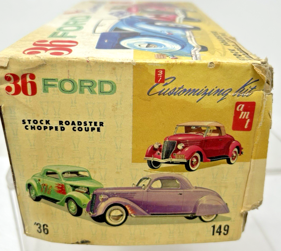 Original Vintage '36 Ford Customizing Model Kit 1/25th AMT #36-149 1961 ...