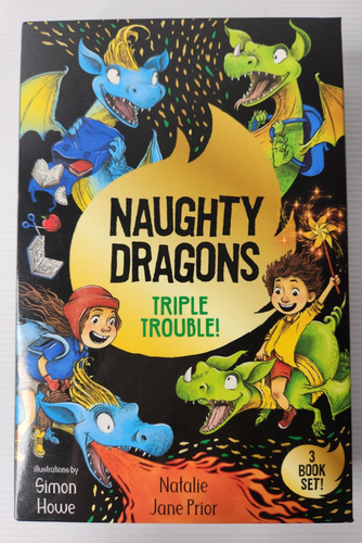 Naughty Dragons Triple Trouble 3 Book Set Natalie Jane Prior Brand New ...