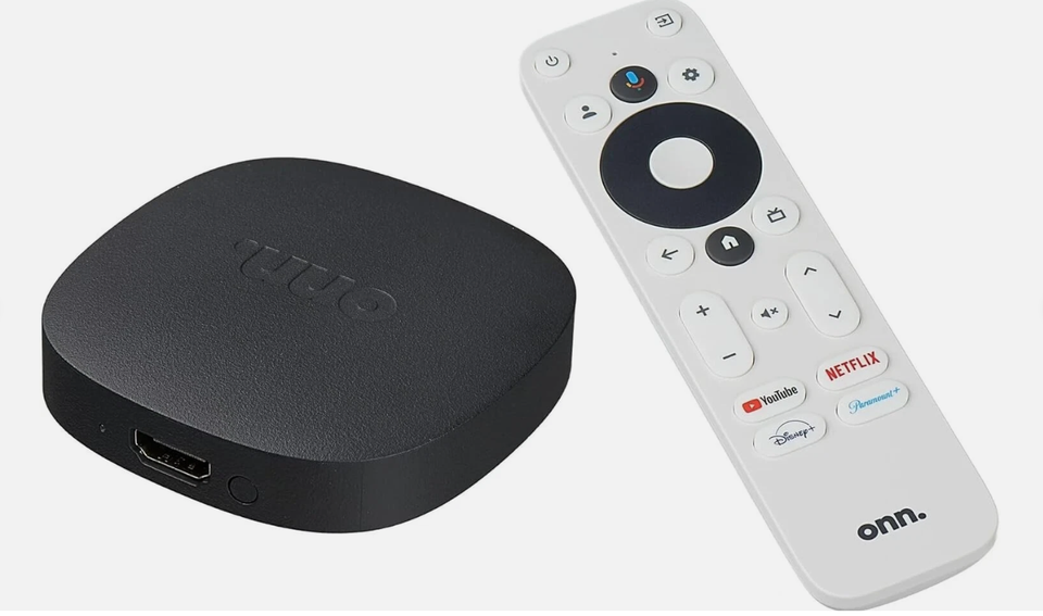 ONN Google TV 4K HD Streaming Box Voice Control Google Assistant ...
