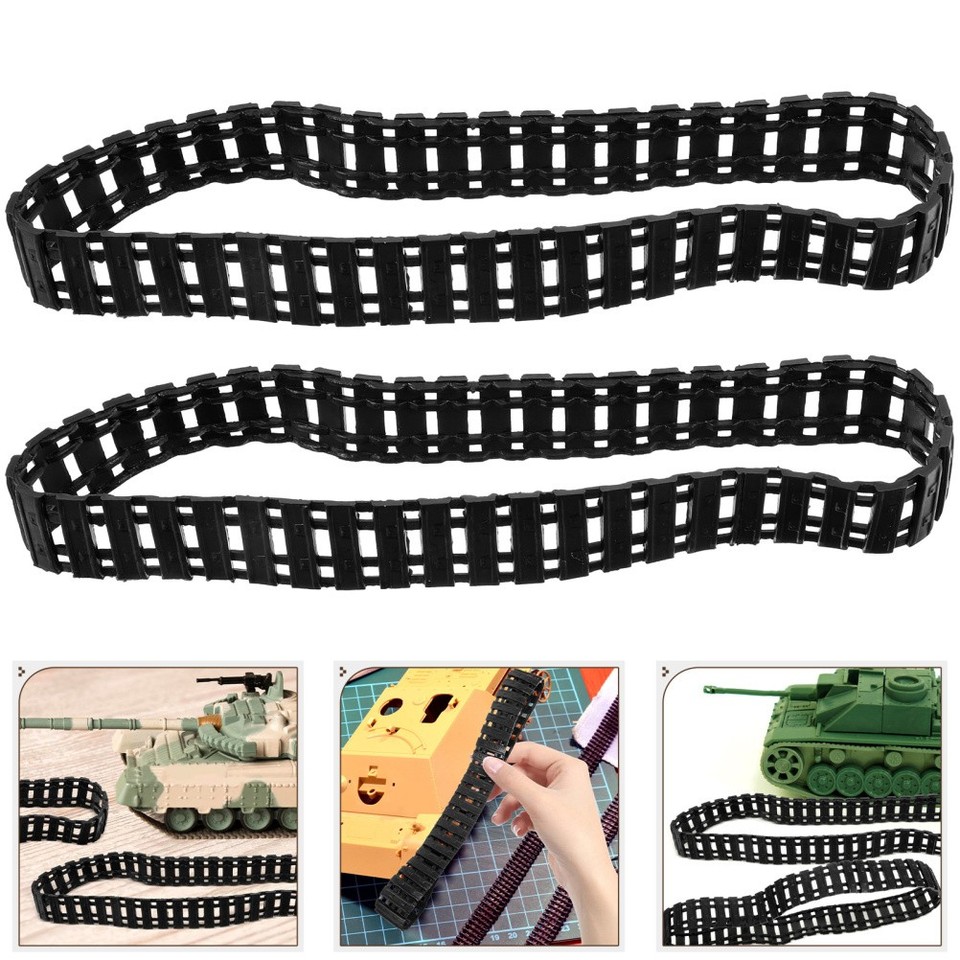 2 Pcs Replacement Plastic Tank Tracks for Remote Control Robot Model ...