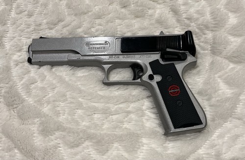 Vintage Marksman Repeater BB Metal Pistol Silver WORKS | eBay