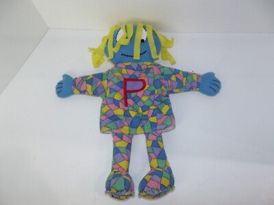 Vtg The Letter People Mr P Patches Puppet Alphabet Plush Abrahams ...