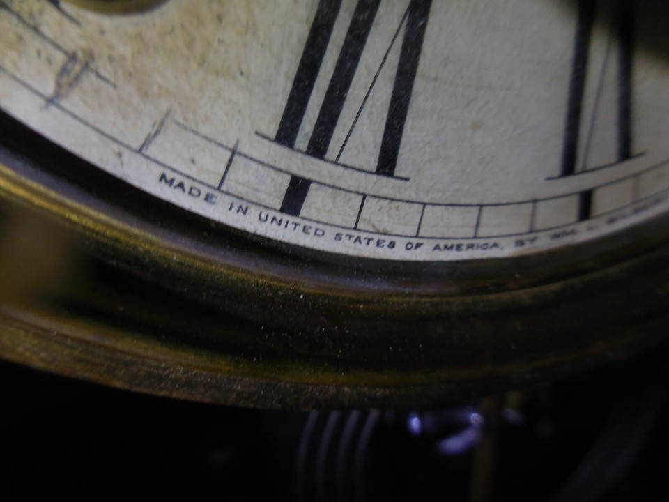 Antique WmL Gilbert 8-Day Gingerbread Kitchen Mantle Wind-Up Wooden ...