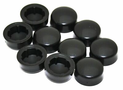 Hex Head Bolt Nut Cover for 1/2" Wrench or Socket Black | Set of 10 ...