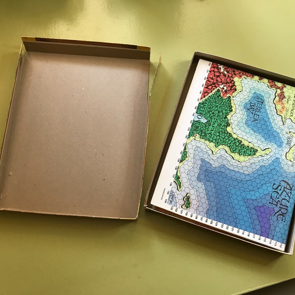 TSR Dungeons & Dragons World of Greyhawk Box Set AD&D Gary Gygax maps ...