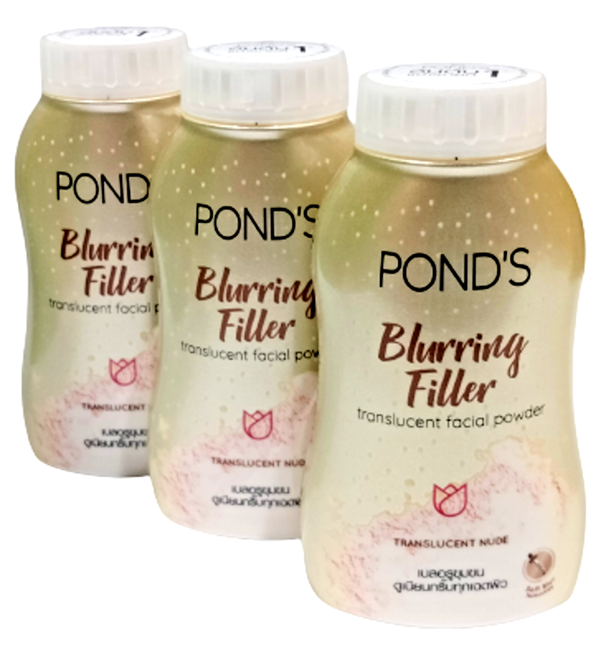 POND'S Blurring Filler translucent Powder 50g*3 Close pores,control oil ...