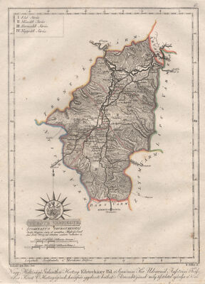 Eslovaquia Turiec Mapa Original Görög 1811 | eBay