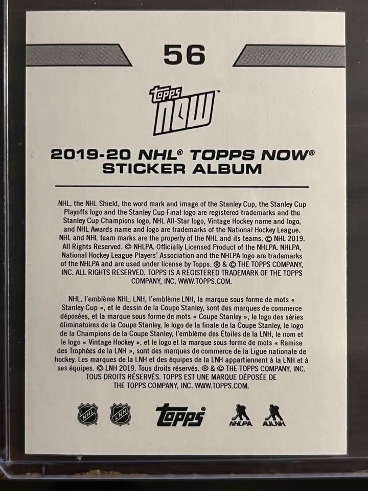 2019-20 Topps Now NHL Sticker #56 Leon Draisaitl Edmonton Oilers | eBay