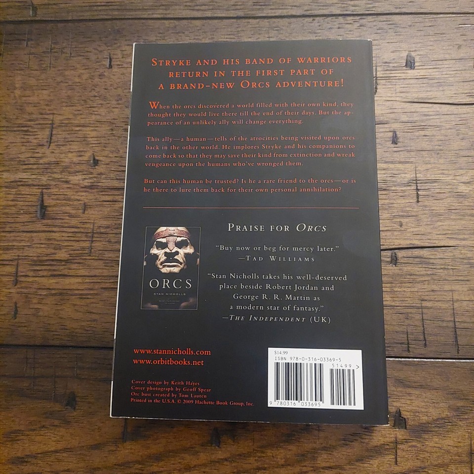 Orcs Ser.: Orcs: Bad Blood by Stan Nicholls (2009, Trade Paperback ...