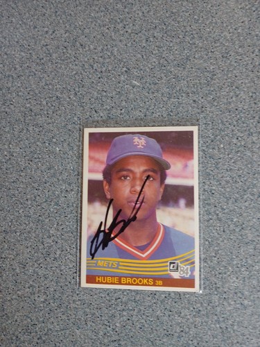 Hubie Brooks Signed In Person 1984 Donruss Mets Card | eBay