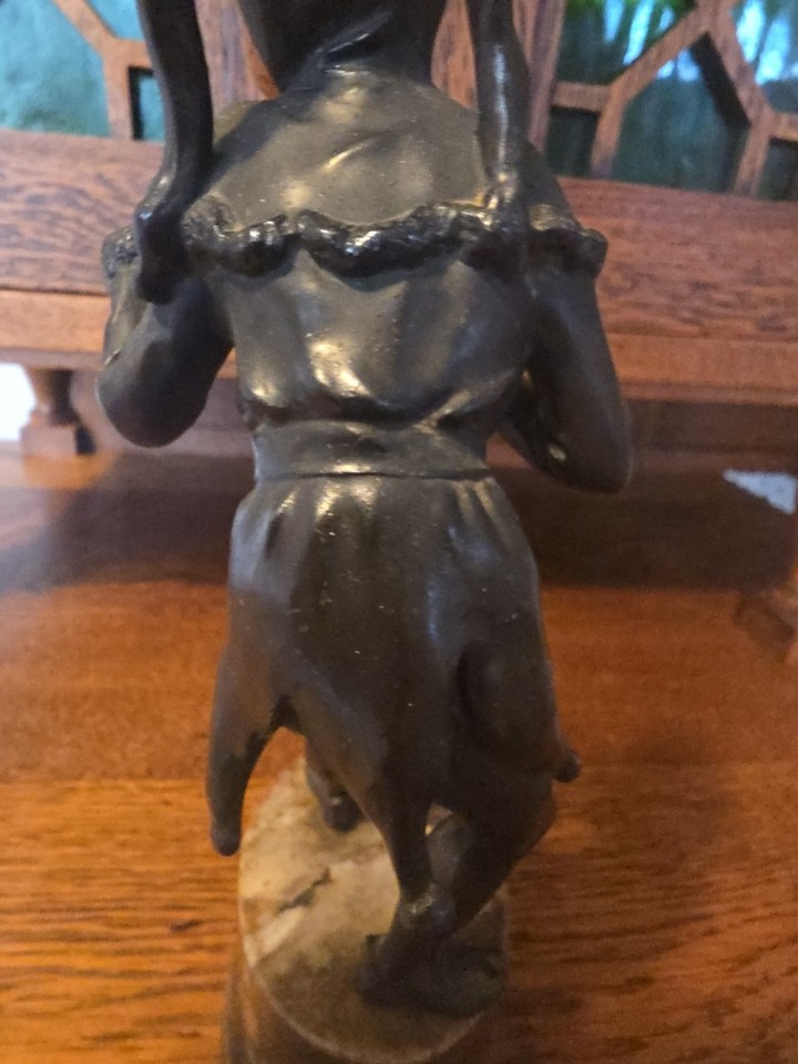 Nice 1920s/1930s Deco Bronze & Celluloid JB Hirsch Jester Statue ...