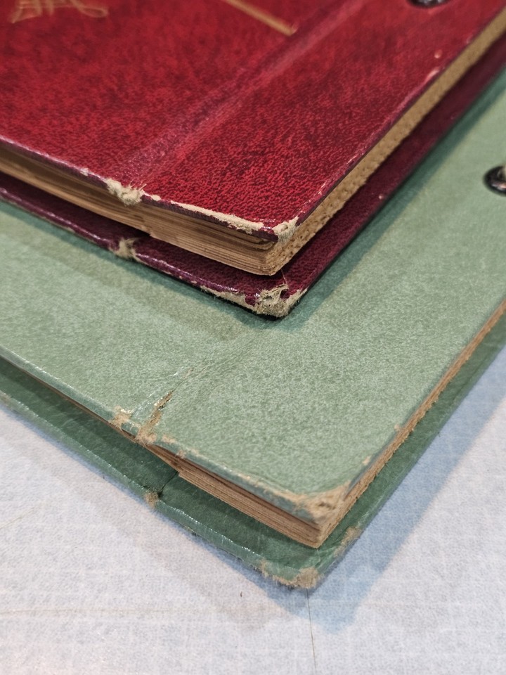 Two Vintage Scrapbook Albums Used & Unused | eBay