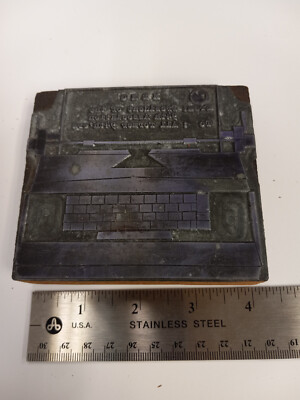 Vintage Letterpress Cut/Printing Block Type High ( Large Typewriter ...