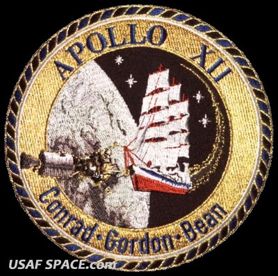 Apollo 12 Mission Commemorative 5" Tim Gagnon ORIGINAL AB Emblem NASA ...