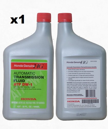 GENUINE Honda DW-1 ATF Automatic Transmission Fluid (1qt.) 08200-9008 ...