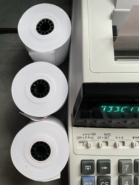 Sharp EL-1197PIII Electronic Printing Calculator Adding Machine Ribbon ...