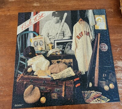 500 Piece Vintage Springbok Puzzle. Babe Ruth. "The Babe" complete ...