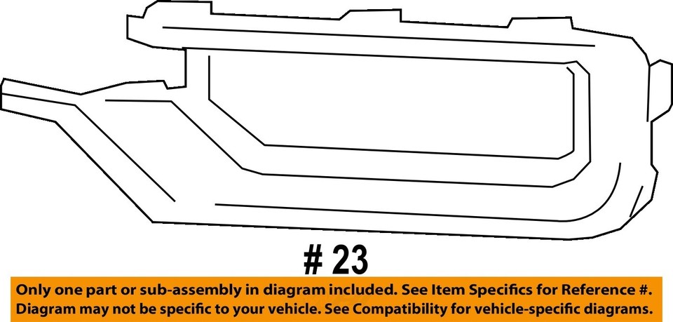 GM OEM 13-17 Acadia Limited Bumper Components-Grille Surround 22814531 ...