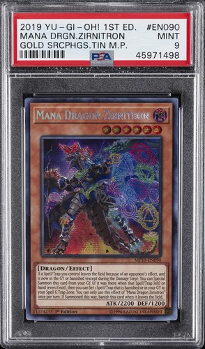 2019 YU-GI-OH! 2019 GOLD SARCOPHAGUS TIN MEGA PACK MANA DRAGON ...