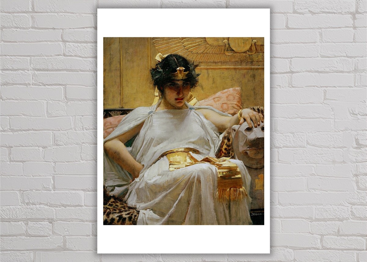 Waterhouse Painting Of Cleopatra Iplupjdy Retro Picture Poster Wall