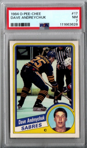 1984 O-PEE-CHEE OPC #17 DAVE ANDREYCHUK RC SABRES PSA NM 7 | eBay