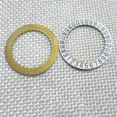 White Date Disk Wheel Date Wheel Generic Fit for Movement 2824 Date@6 ...