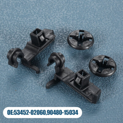 2 Set Car Hood Prop Rod Clip Grommet Plastic Bonnet Stay Holder For ...