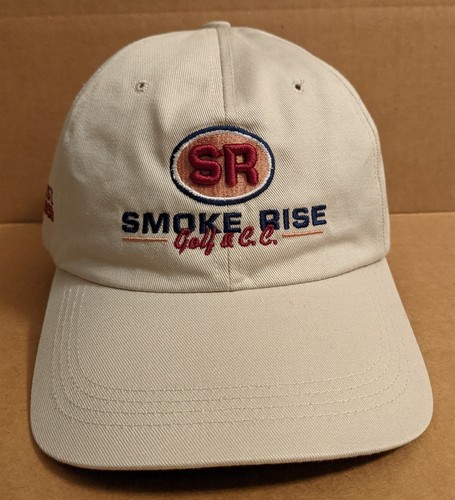 SmokeRise Golf Country Club SR Beige Golf Hat Cap Adjustable belt ...