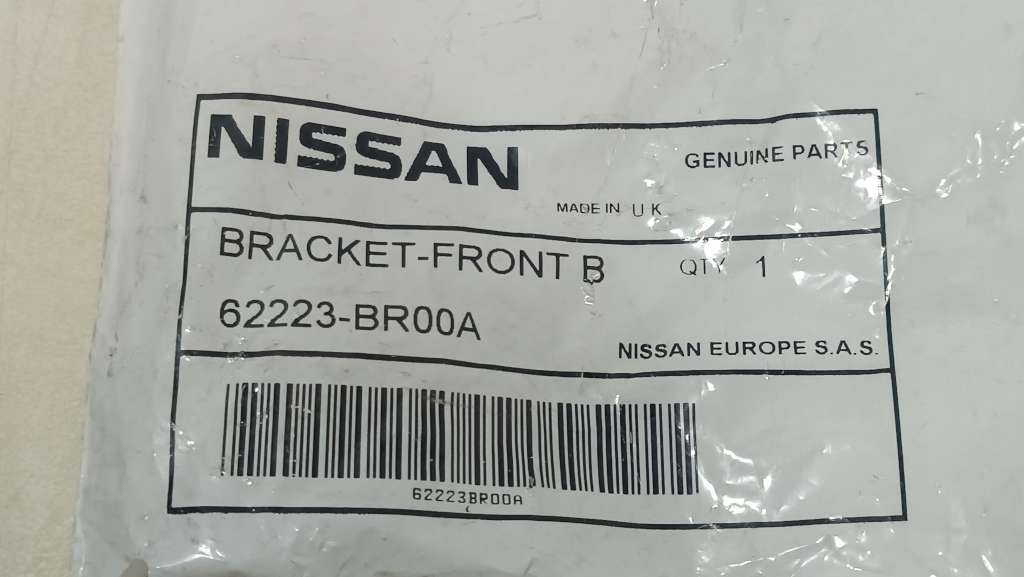 Support Bumper Front SX Orig. Nissan Qashqai Cod. 62223BR00A (492AX) | eBay